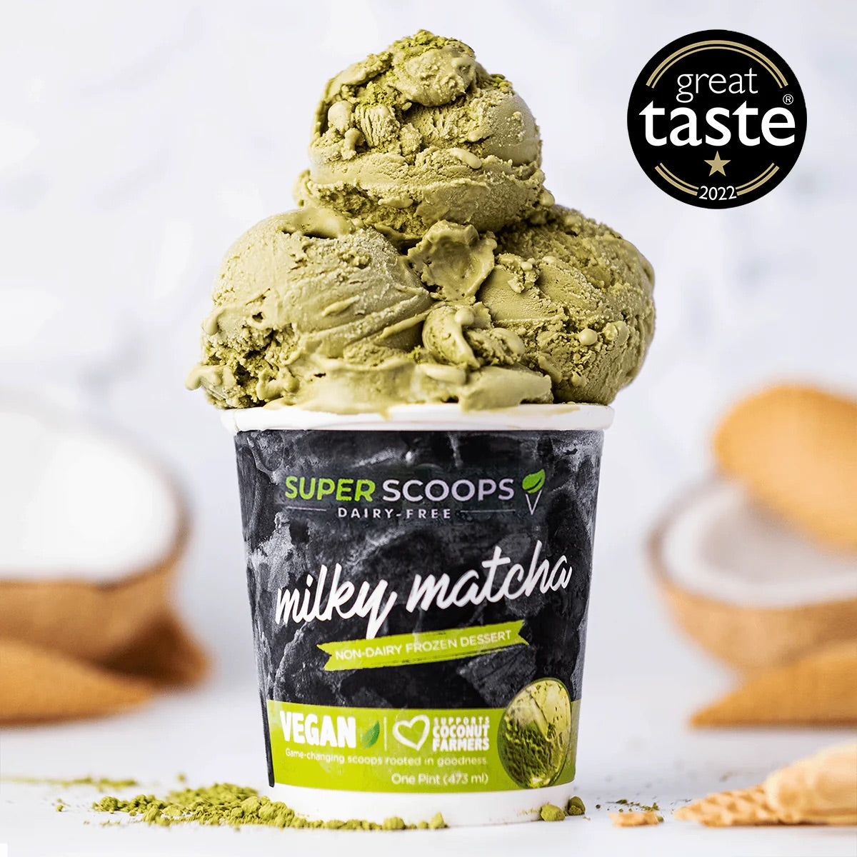 Super Scoops Milky Matcha Vegan Ice Cream – Good Mood Grocer