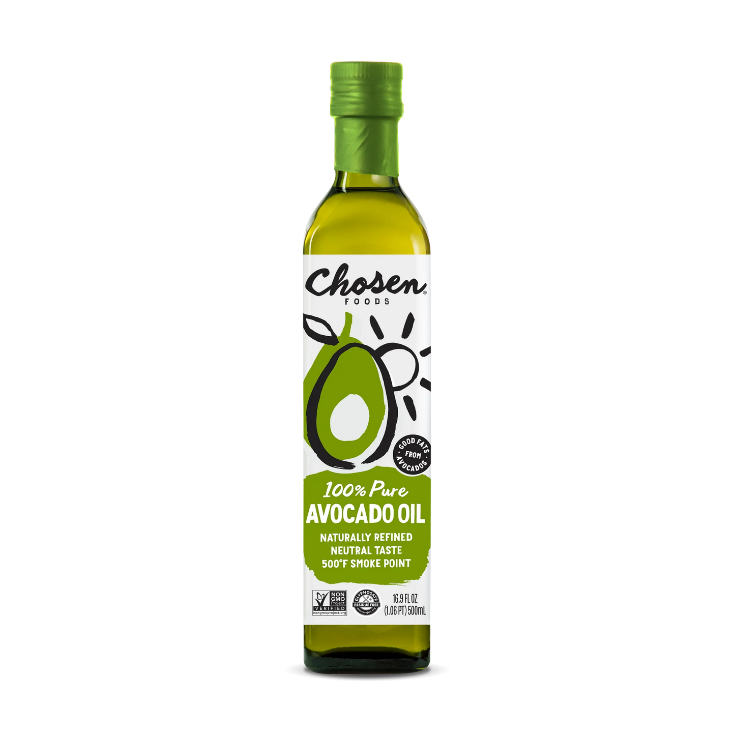 Chosen Food Pure Avocado Oil 500ml – Good Mood Grocer
