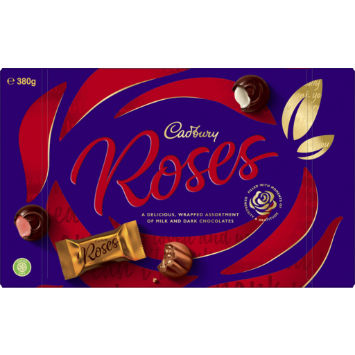 Cadbury Roses Box Chocolate 380g – Good Mood Grocer